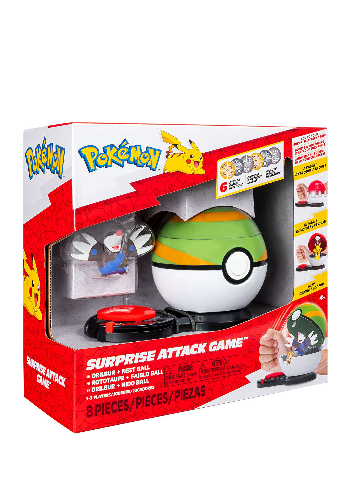 Pokémon - Sürpriz Atak Oyun Seti PKW4175 - Çok Renkli
