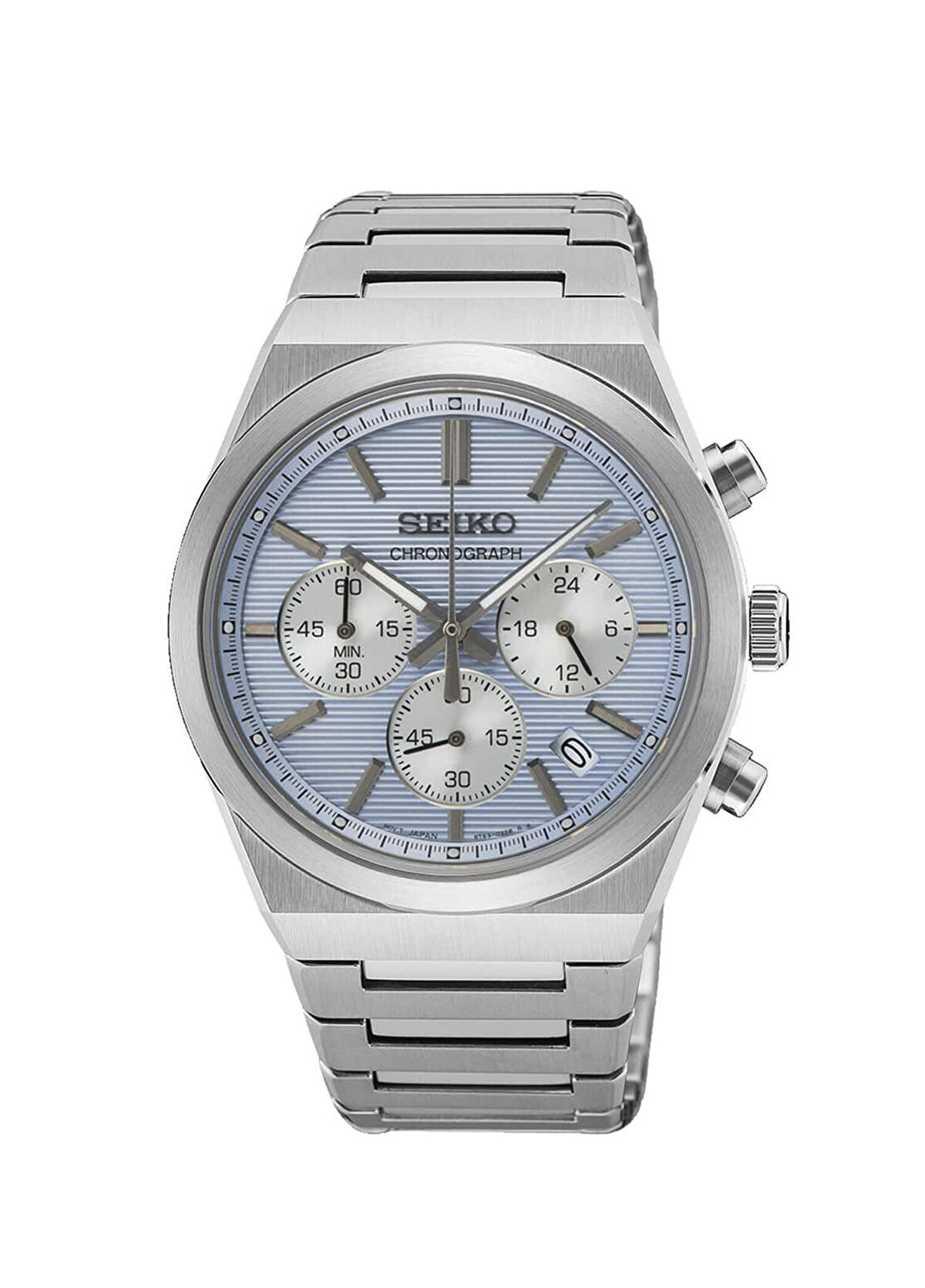 Metallic Grey Seiko Metallic Grey Men SEISB459P Metallic Grey Steel Men ...