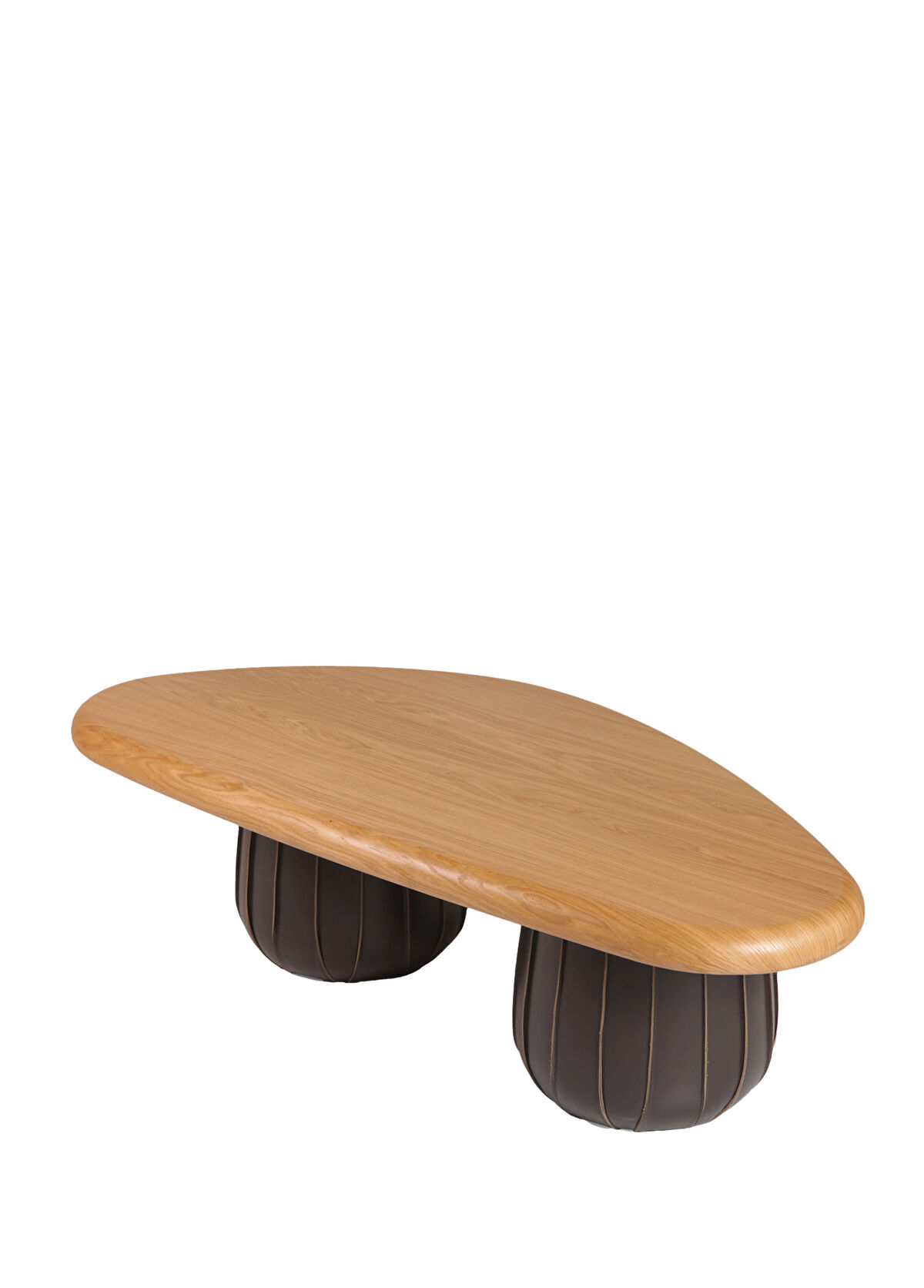 KYS Tasarım - Sea Stone Elliptical Cafe Orta Sehpa - Naturel