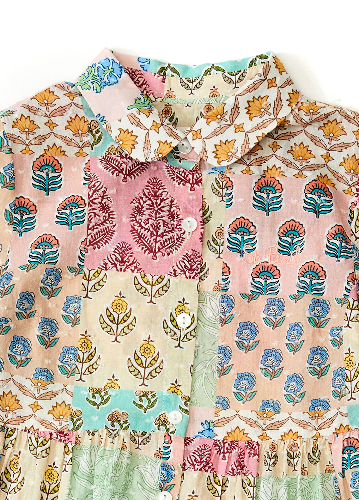 MC2 (Saint Barth) - Missy Colorblocked Desenli Kız Çocuk Elbise - Çok ...