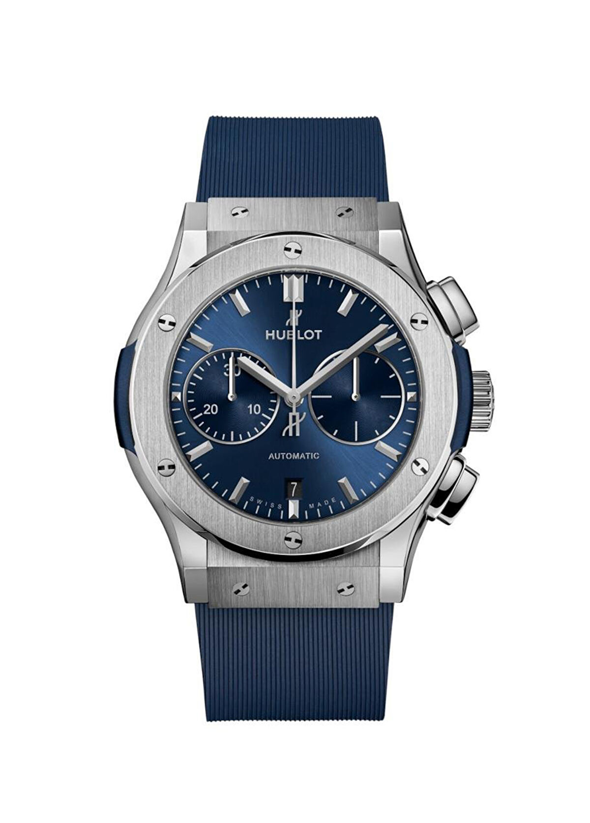 Hublot Çok Renkli Erkek Classic Fusion Chronograph Titanium Blue Kol ...