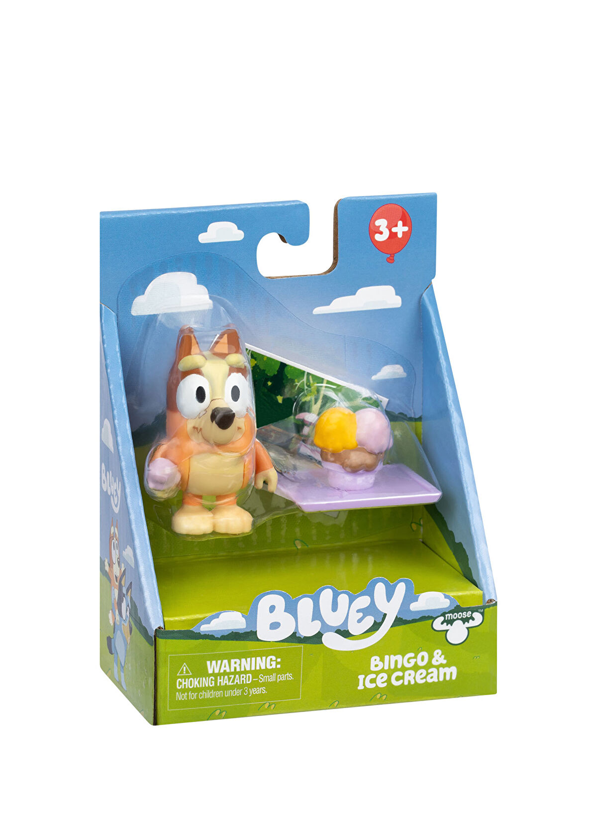 Bluey - Character Figure Toy Set with Bingo and Ice Cream Accessories