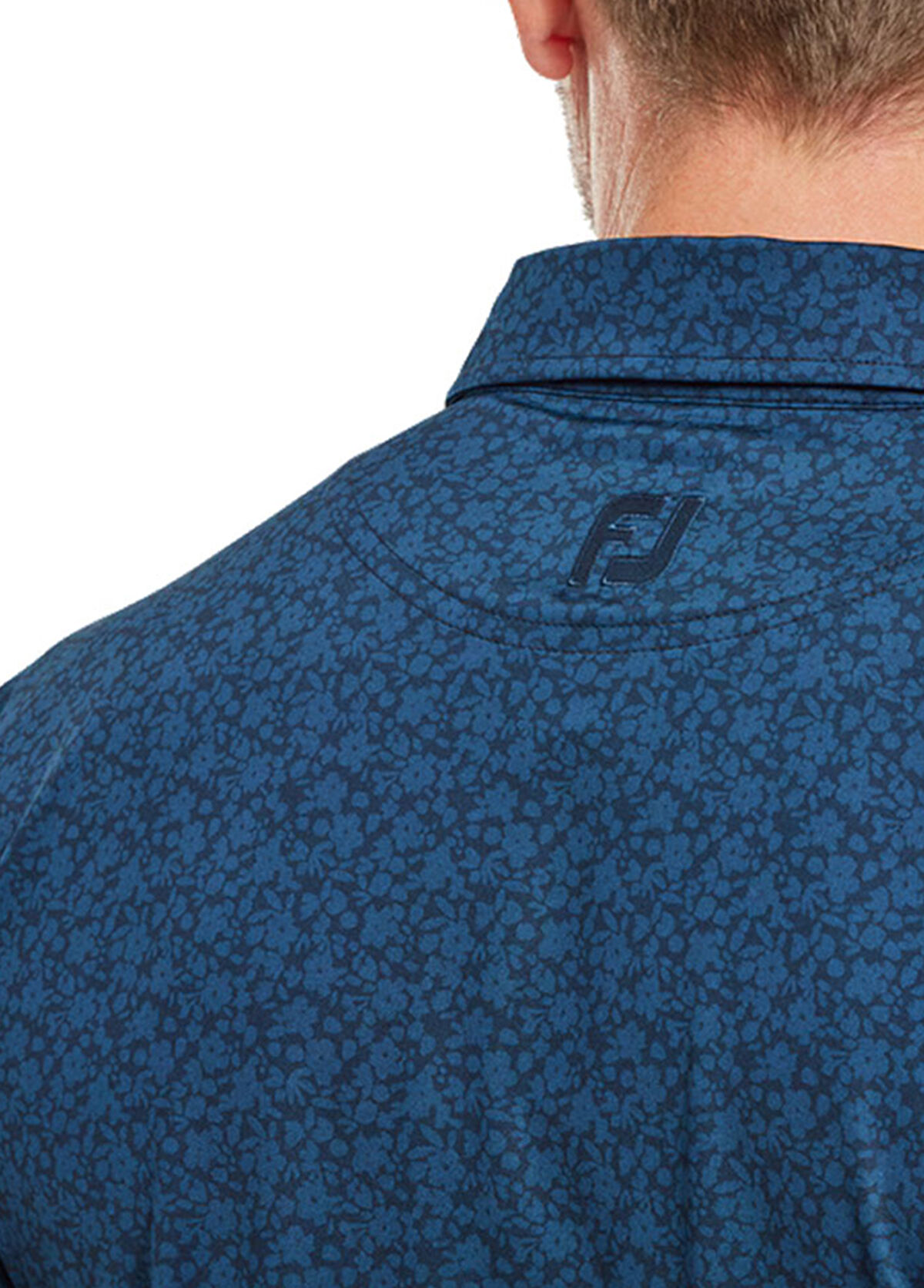 FootJoy Lacivert Erkek FootJoy Çiçek Baskılı Polo Yaka Golf T-Shirt ...