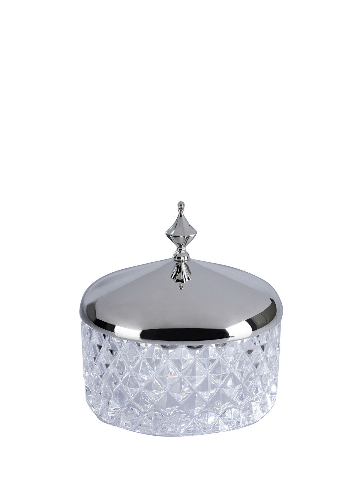 Anatoli - Sırça Köşk Gümüş Kaplama Kapaklı Cam Küçük Boy Şekerlik ...