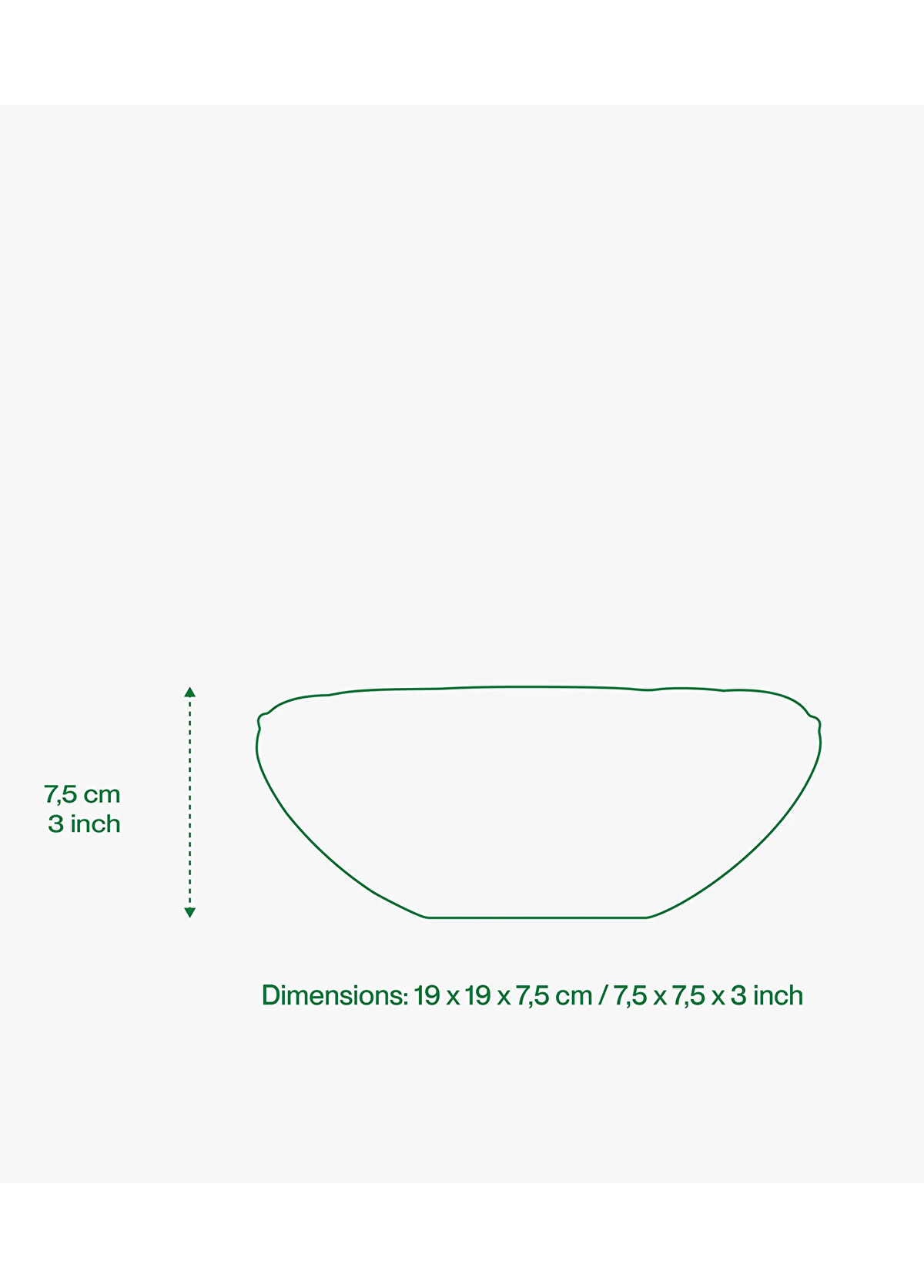 Home Studyo - Lisa-Bone Gloss Kemik Seramik Kase 19 cm - Kemik