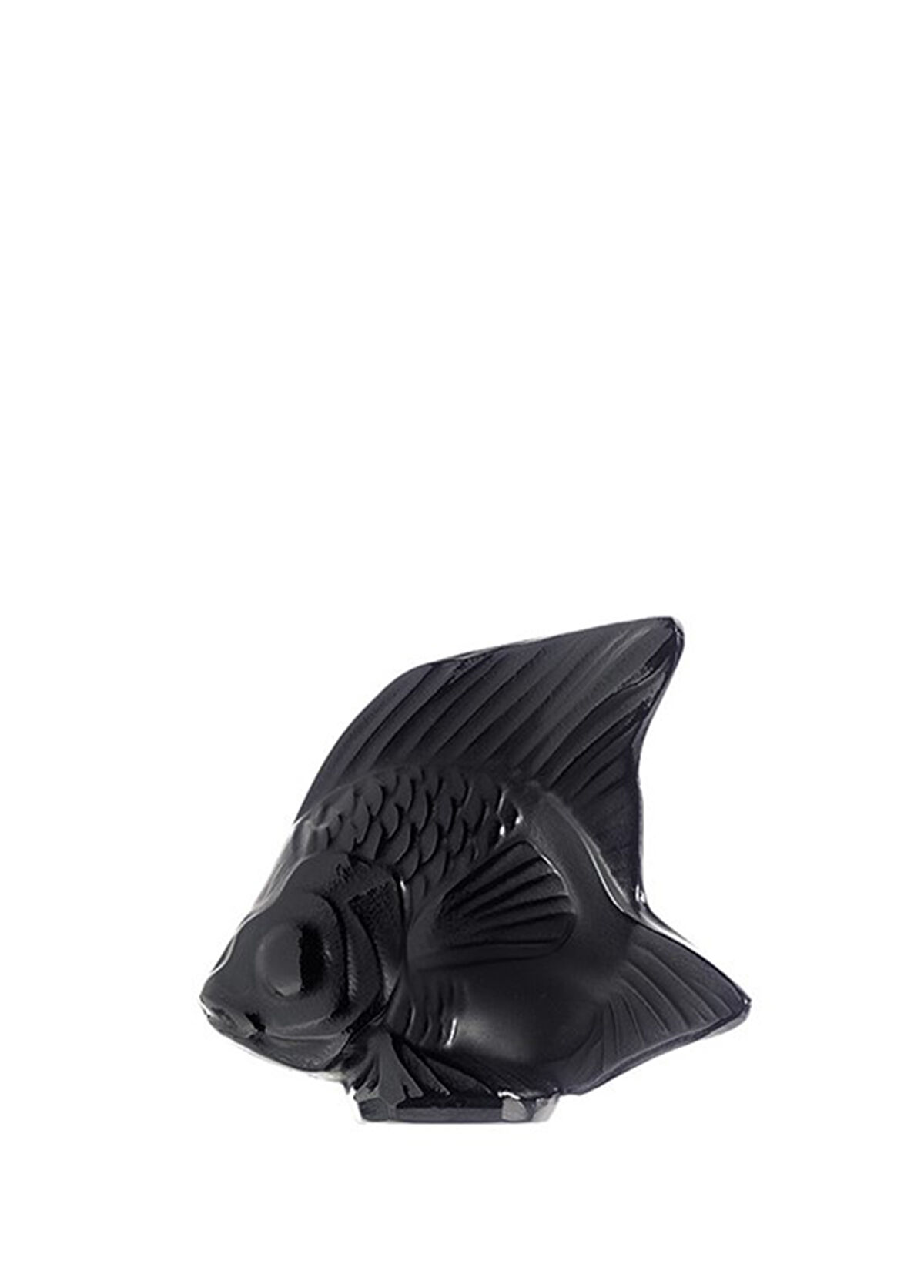 Lalique - Fish Crystal Black Object