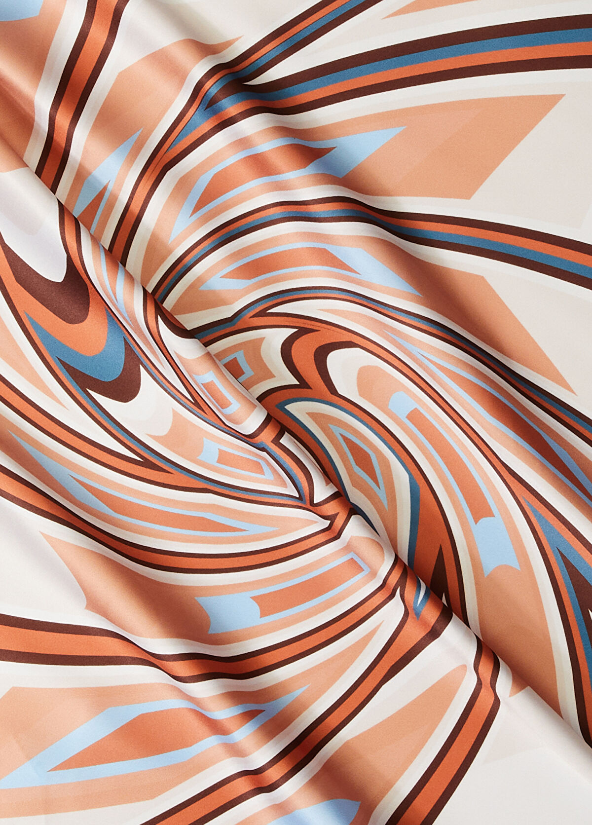 Beymen Club - Multicolored Patterned Satin Scarf