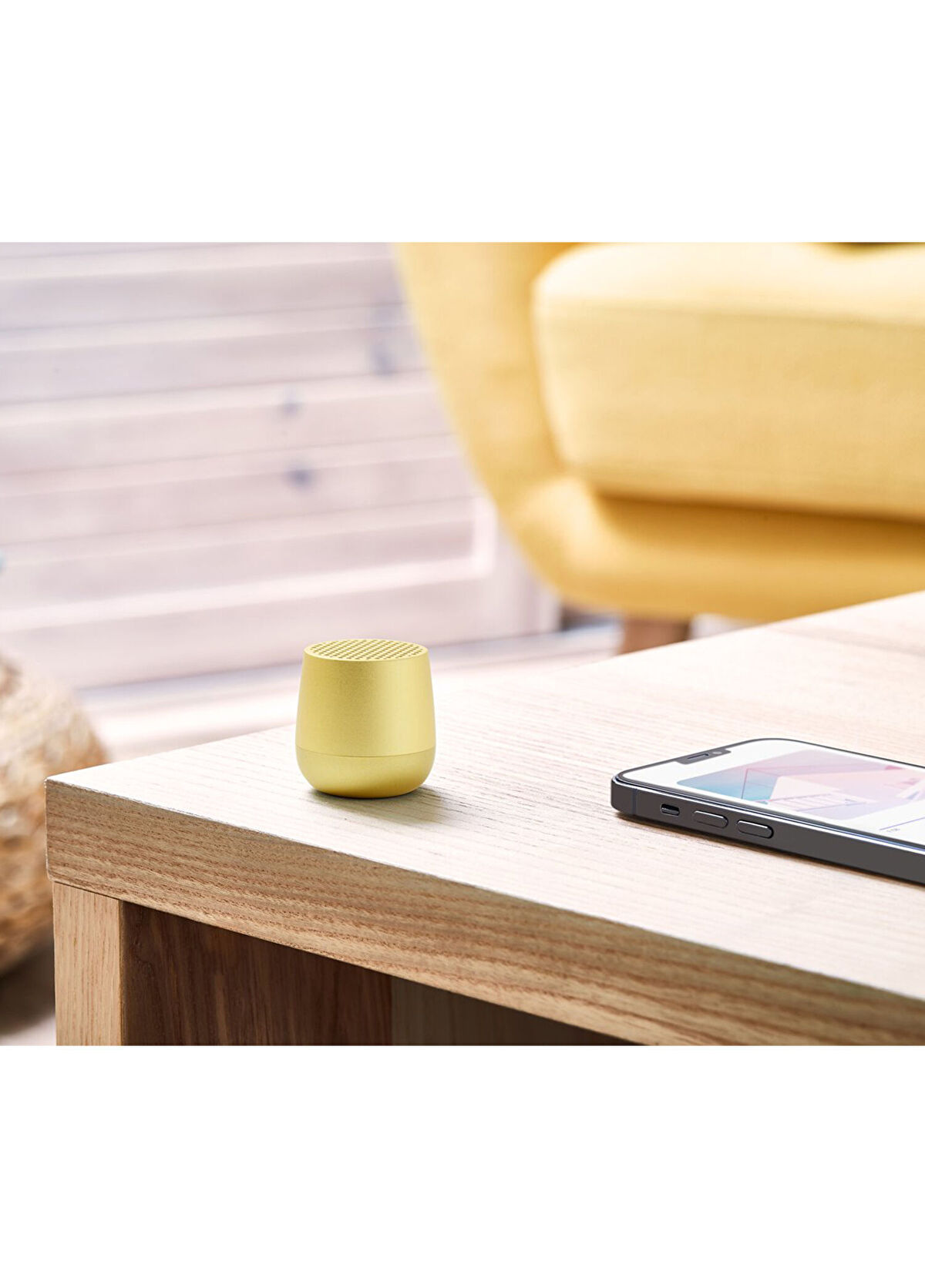 Lexon - Yellow Mino + 3W Bluetooth Speaker