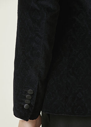 Pal Zileri - Siyah Logo Desenli Ceket - Siyah