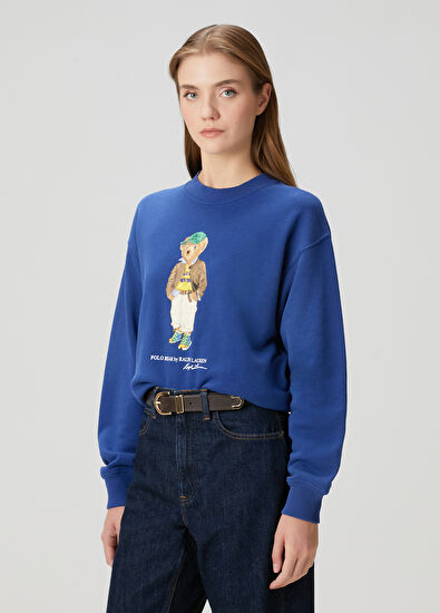 Polo Ralph Lauren Mavi Kadın Polo Bear Mavi Sweatshirt 1786582 | Beymen