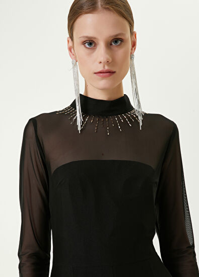 Network - Siyah Abiye Elbise - Siyah