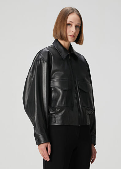Magda Butrym - Black Leather Jacket