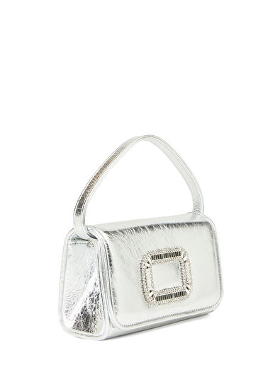 Roger Vivier Gümüş Kadın Pilgrim Micro Silver Kadın Deri Çanta 1644870 ...