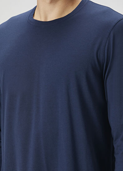 Kiton Lacivert Erkek Lacivert Uzun Kollu T-shirt 1854930 | Beymen