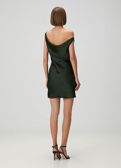 Norma Kamali Koyu Yeşil Kadın Koyu Yeşil Mini Kokteyl Elbise 1883066 ...