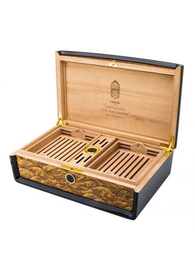 Lubinski - Special Edition Carbon Fiber Fingerprint Humidor Black 80's ...