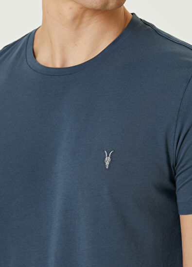 AllSaints - Mavi Basic T-shirt - Mavi
