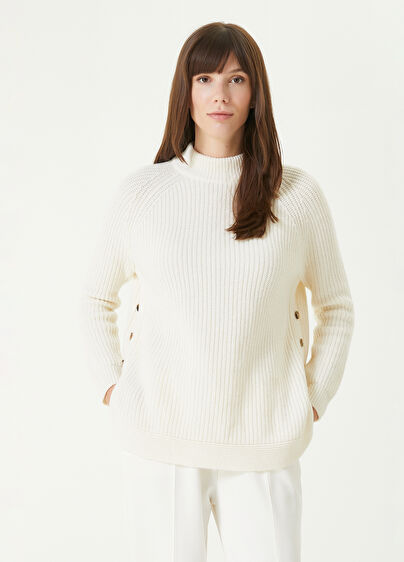 Network - Ekru Yün Kazak - Ekru