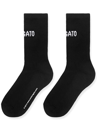 Axel Arigato Siyah Kadın Siyah Logolu Kadın Organik Pamuk Çorap 1445216 ...