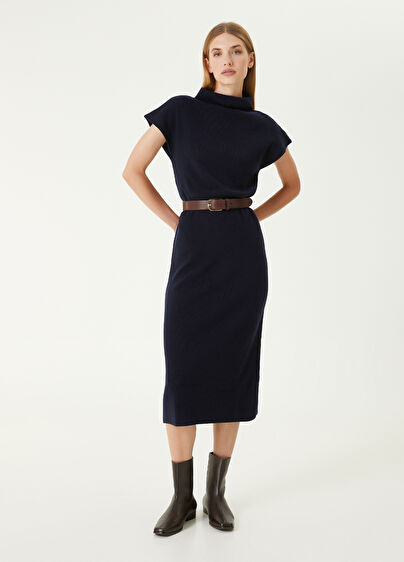 Beymen Collection - Lacivert Midi Triko Elbise - Lacivert
