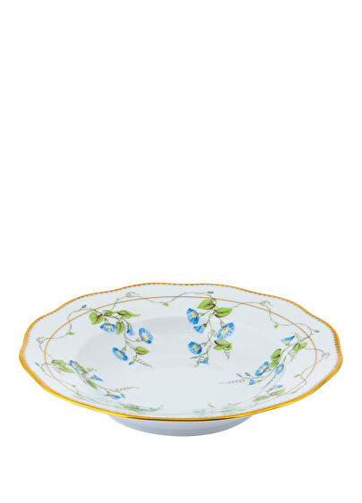Herend - Nyon Desenli Porselen Çorba Tabağı 21 cm - Çok Renkli