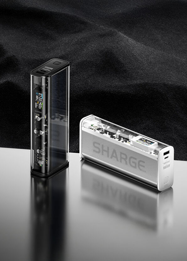 Sharge - Black Powerbank 140W with High Power and Transparent Design