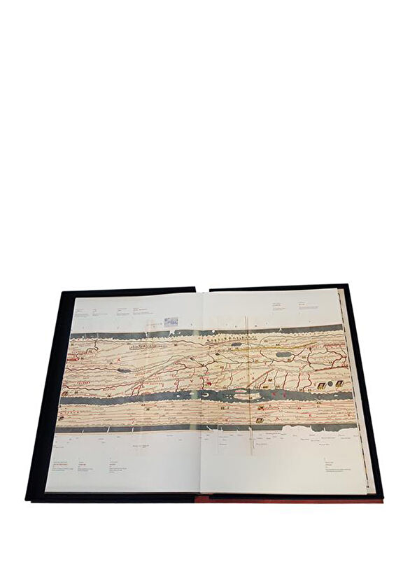 Boyut Yayınları - Tabula Peutingeriana Haritası Koleksiyon Kitabı - Yeşil