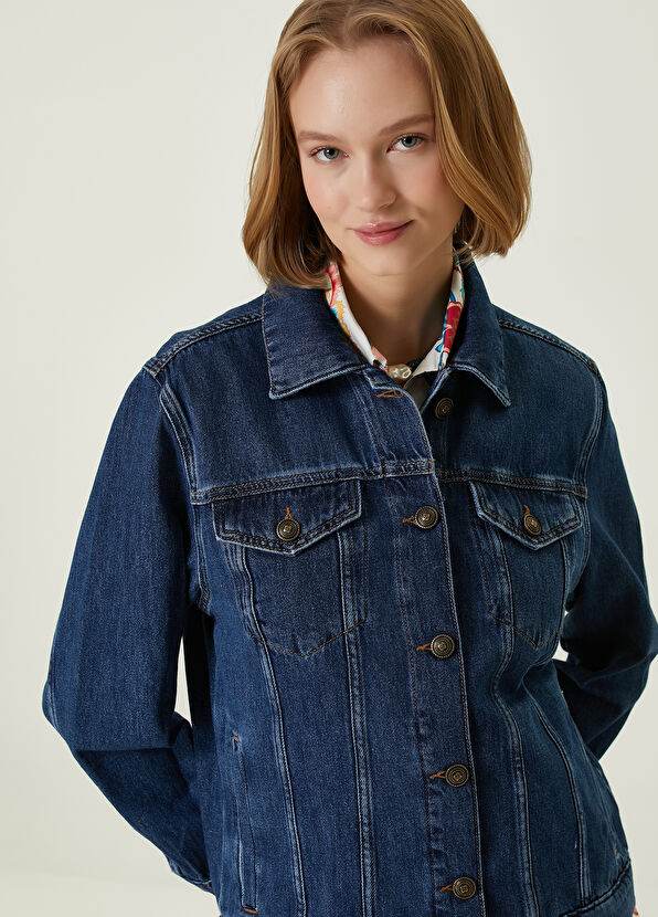 Beymen Collection - Mavi Denim Ceket - Mavi