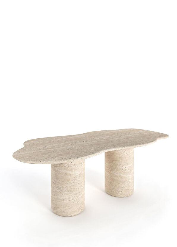 Kein - Harmony Travertine Dining Table