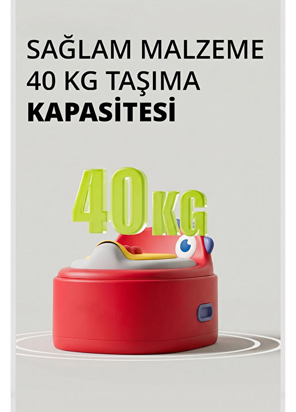 Wellgro - Dino Kırmızı 2'si 1 Arada Bebek Lazımlık ve Tuvalet Adaptörü ...