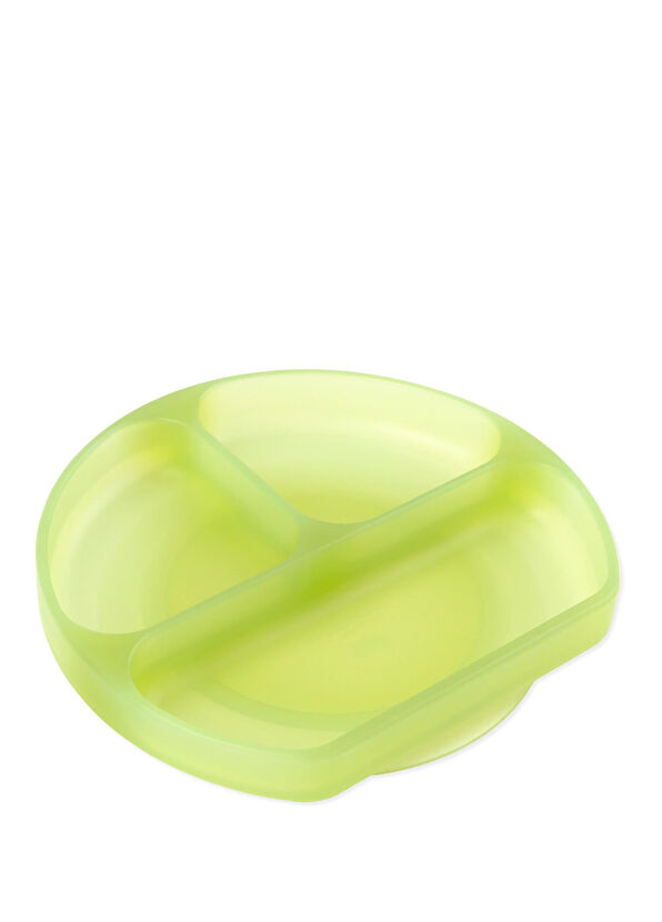Bumkins - Green Jelly Silikon Vakumlu Çocuk Tabak - Yeşil