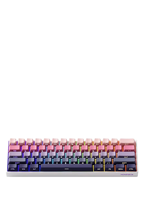 Akko - Monsgeek FUN60 Max Shine-Through Phantom Pink Hall Effect ...