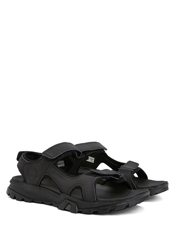 Timberland - Lincoln Peak Siyah Erkek Deri Sandalet - Siyah