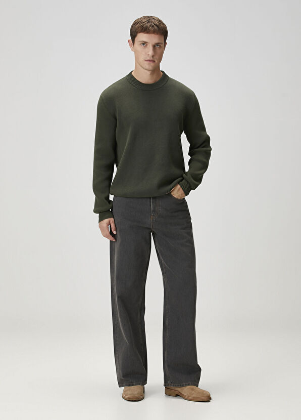 Haki Golden Goose Haki Men Khaki Logo Patched Sweater 1838948 | Beymen