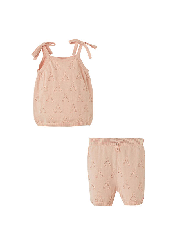 Patique Kids - Organic Cotton Cherry Pink Girl Baby Twin Set