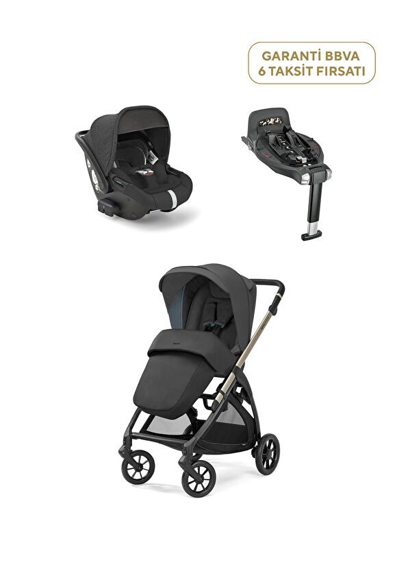 Inglesina - Electa+ Upper Black One-Handed Foldable Two-Way Baby ...