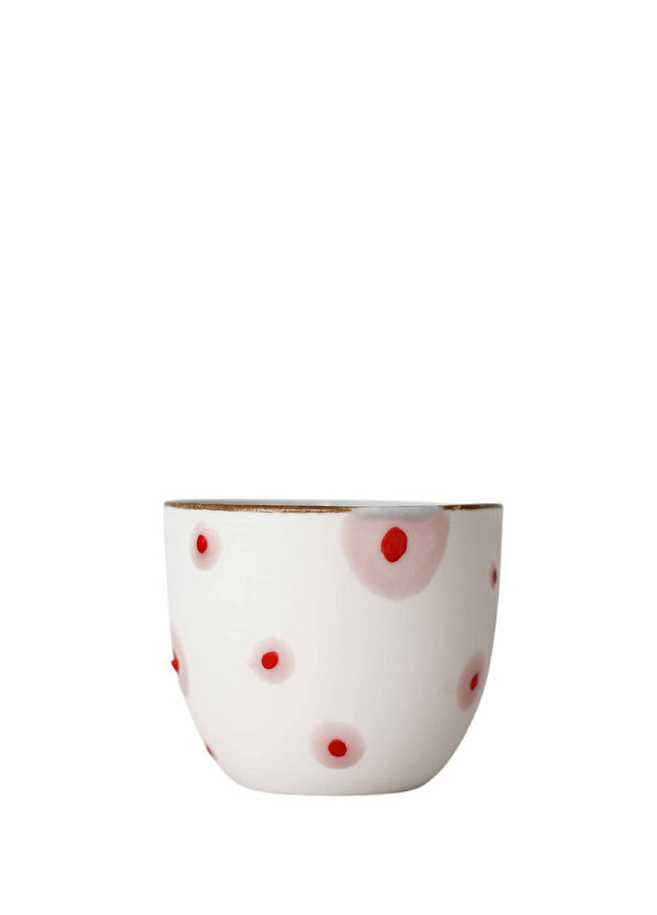 Lali Design - EN Joy Porselen Kahve Bardağı - Pembe-Beyaz