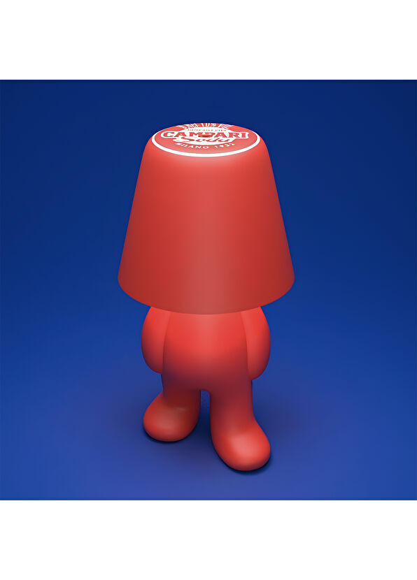 Qeeboo - Sweet Brothers Tom Campari Soda Özel Seri Kırmızı Masa Lambası - Kırmızı