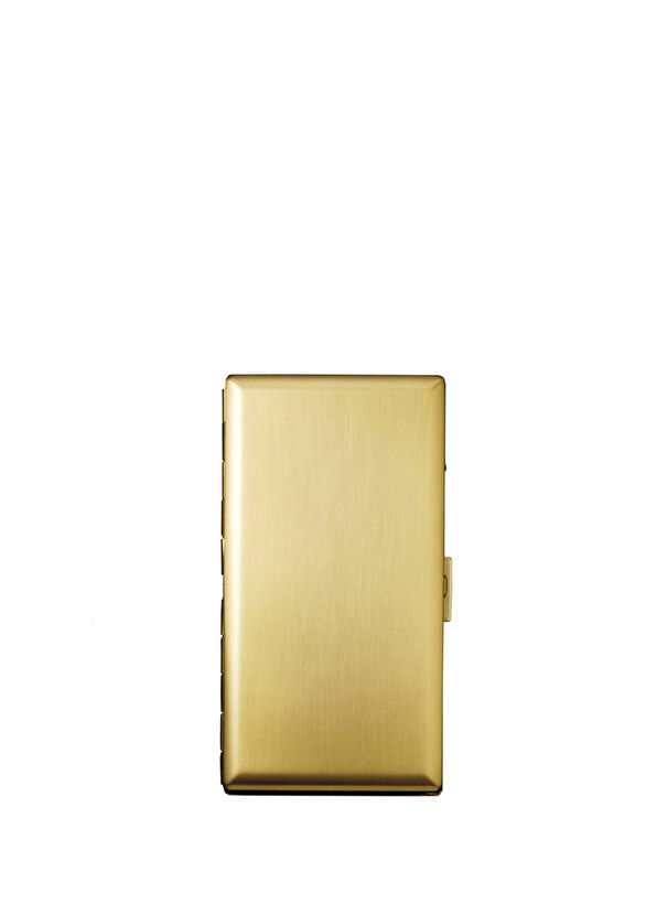 Pearl Japan - Erika Satin Gold 12-Pack Metal Long Cigarette Case