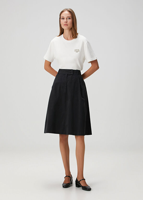 APC - Deborah Black Midi Skirt