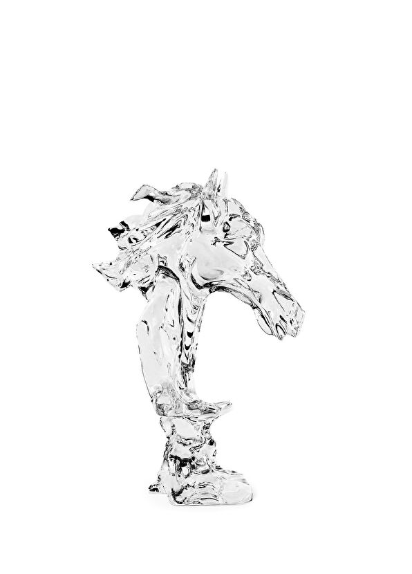 Gordon Gu - Brave Bronco Animal Kristal Heykel - Şeffaf