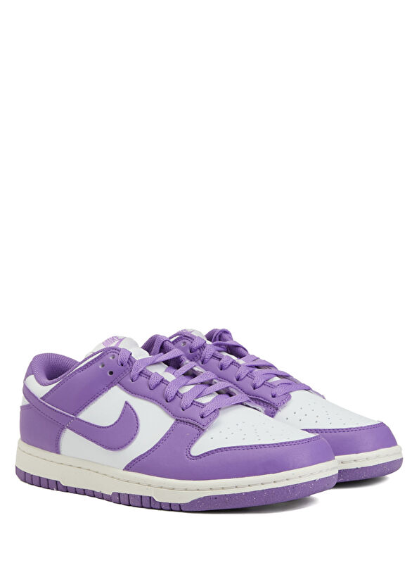 Nike - Dunk Low Next Nature Beyaz Lila Erkek Sneaker - Çok Renkli Beyaz
