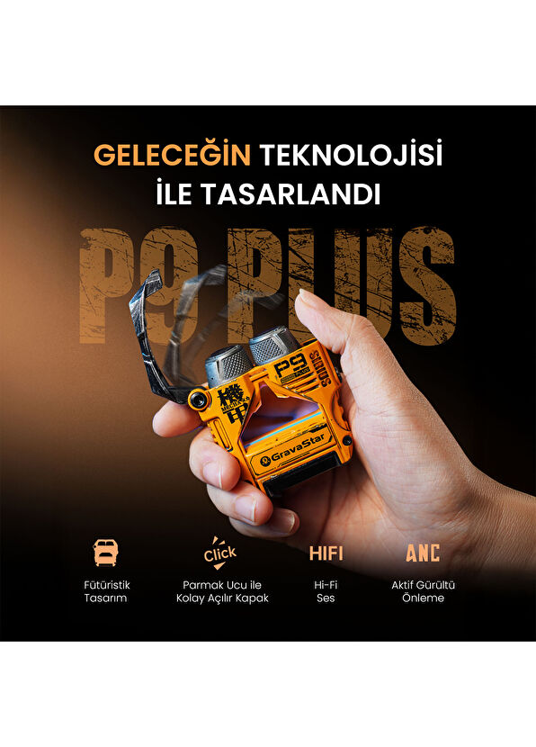 Gravastar - Sirius Plus ANC TWS Special Edition Yellow In-Ear Bluetooth ...