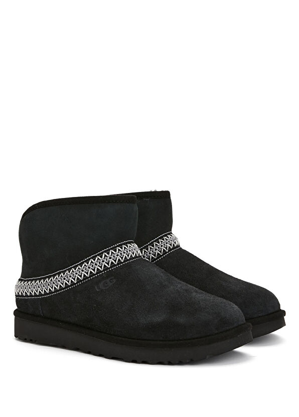 Ugg Siyah Kadın Classic Mini Crescent Siyah Kadın Süet Bot 1815141 | Beymen