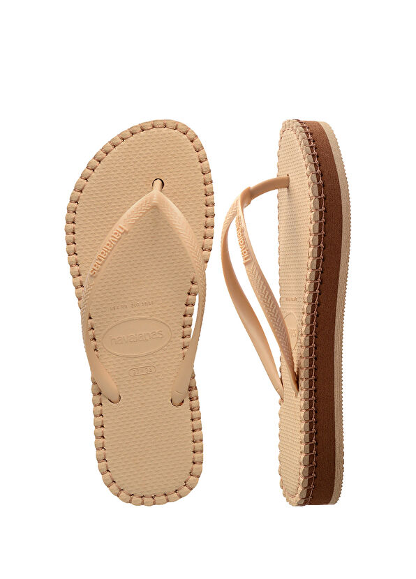 Havaianas Bej Kadın Slim Flatform Loop Bej Kadın Plaj Terliği 1692763 | Beymen