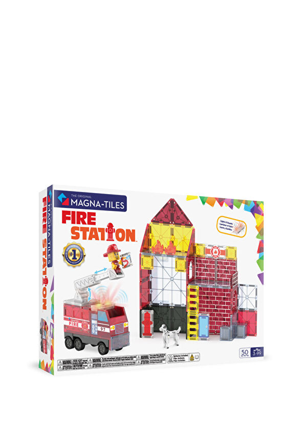Magna-Tiles - Fire Station 50 Track Game