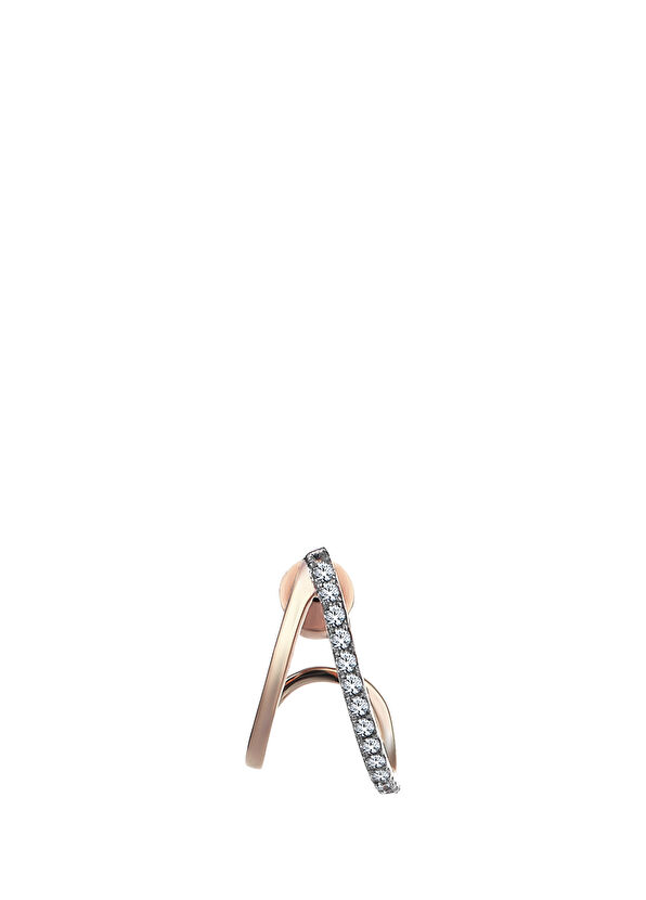 Her Story Çok Renkli Kadın Double Hoop Diamond Kadın Altın Küpe 1520291 ...