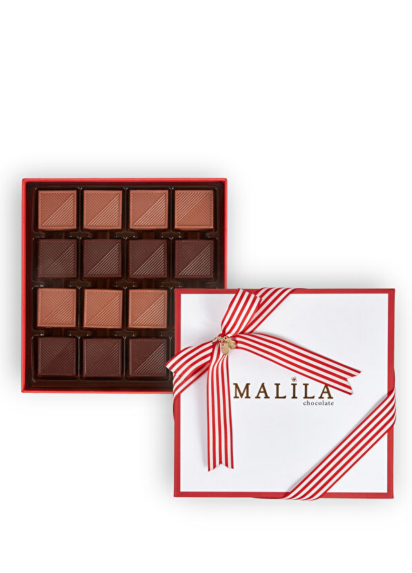 Malila Çikolata - Kırmızı 64’lü Madlen Çikolata Kutusu 500 gr - Çok Renkli