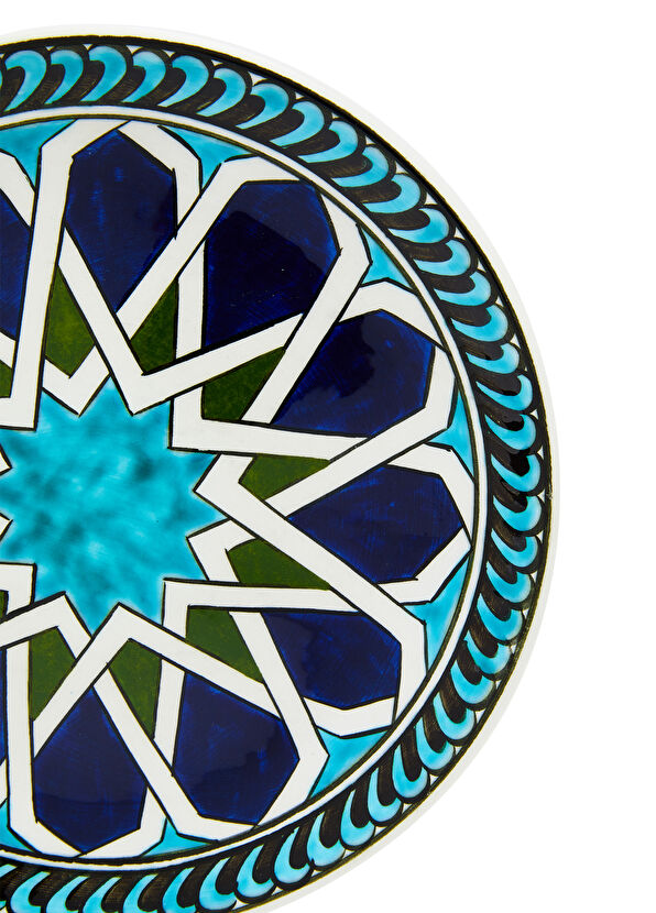 Studio Elos - Seljuk Birds on Carnation Çini Servis Tabağı - Çok Renkli