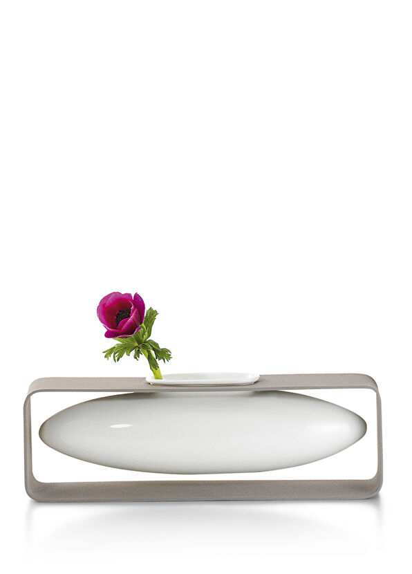 Philippi - Float Beyaz Yatay Vazo - Beyaz